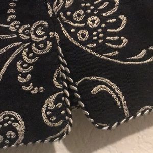 CAbi | Jackets & Coats | Cabi Eliza Baroque Tapestry Black Ivory Blazer ...